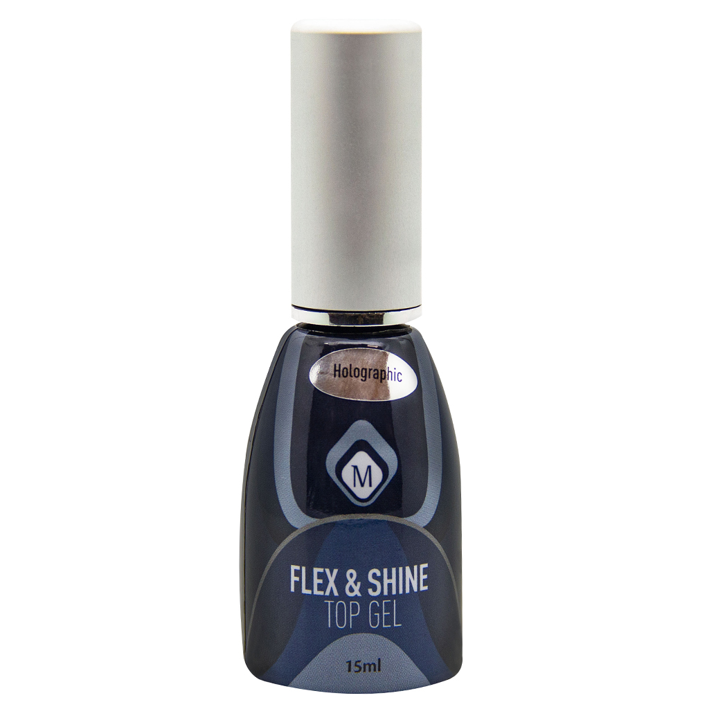 FLEX & SHINE TOP GEL HOLOGRAPHIQUE 15ml – Appliquer deux couches minces ...